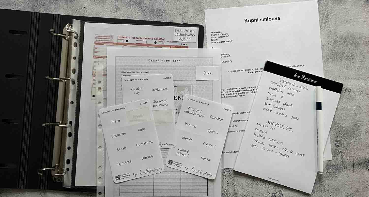 Pořádek v dokumentech: Jednoduchý systém pro klidnou mysl | La Pegatina